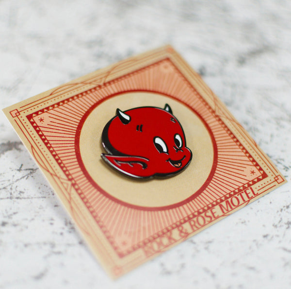Hot Stuff Devil Enamel Pin – rockandrosemotel